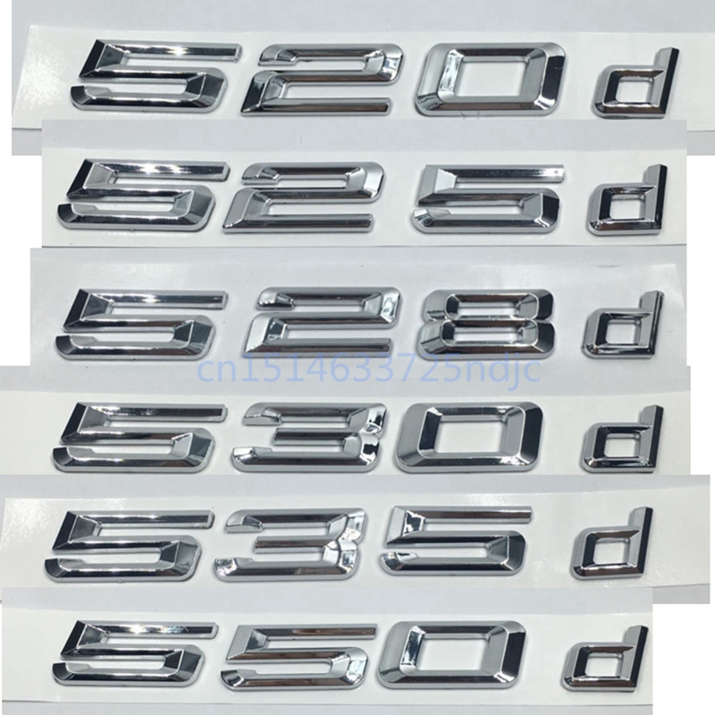 530d Matte Black Trunk Lid Rear Emblem Badge Letter for BMW E39 E60 F10 ...